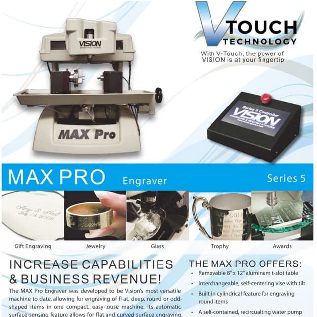 Cylindrical And Glass MAX Pro S5 Engraver | PDF | Jewelry Making | Arts ...