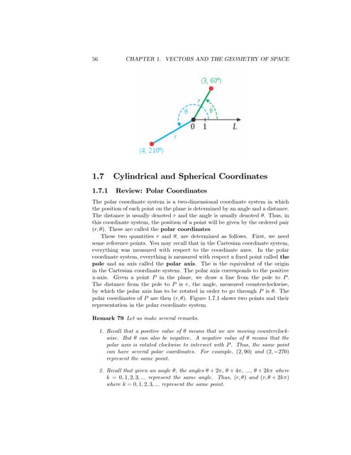 Lesson 6: Polar, Cylindrical, and Spherical coordinates | PDF ...