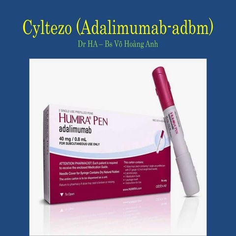 (Dr HA) FDA Approved CYLTEZO (Adalimumab-adbm) as First Interchangeable ...