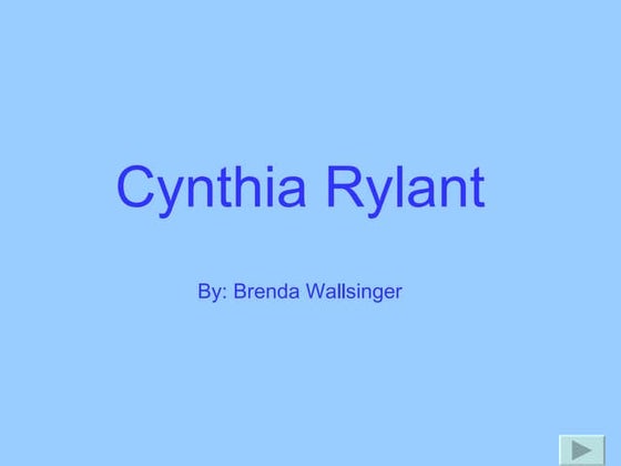 Cynthia Rylant | PPT | Dogs | Pets