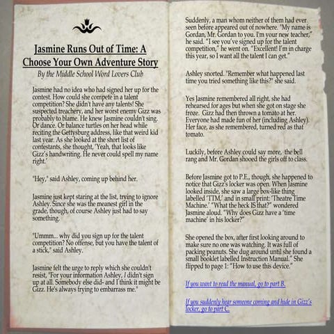 Choose Your Own Adventure | PPTX