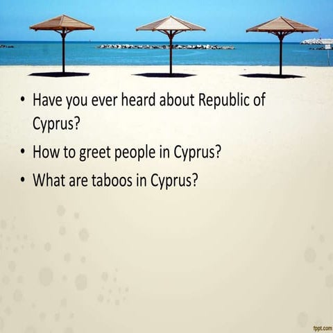 Cyprus Culture | PPT