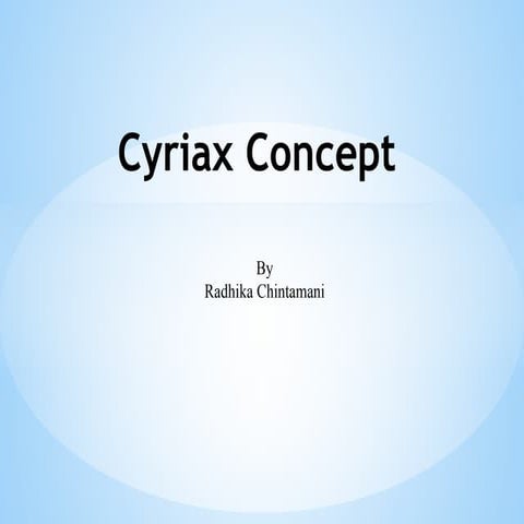 The Cyriax Approach to Orthopaedic Manual Physical Therapy | PPTX