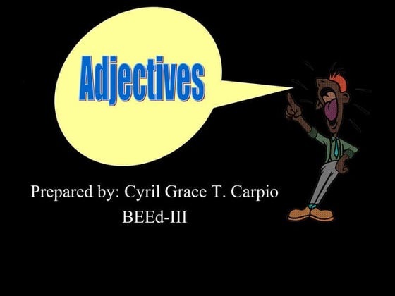 Adjective powerpoint | PPTX