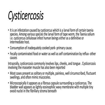 Cysticercosis | PPTX