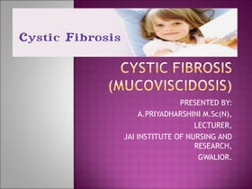 Cystic Fibrosis | PPT