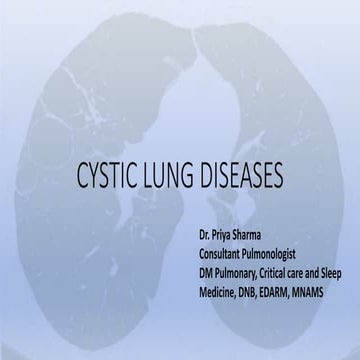CYSTIC LUNG DISEASES - types and Radiology.pptx