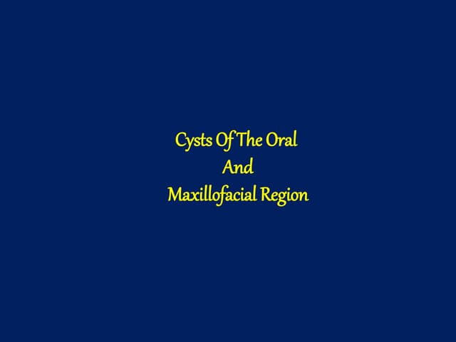 gorlin cyst or calcifying odontogenic cyst | PPTX