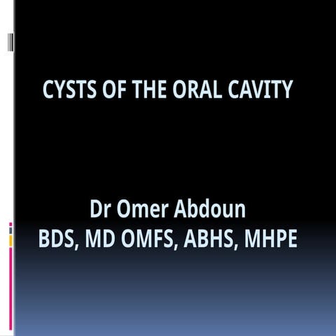 Management of cyst | PPTX