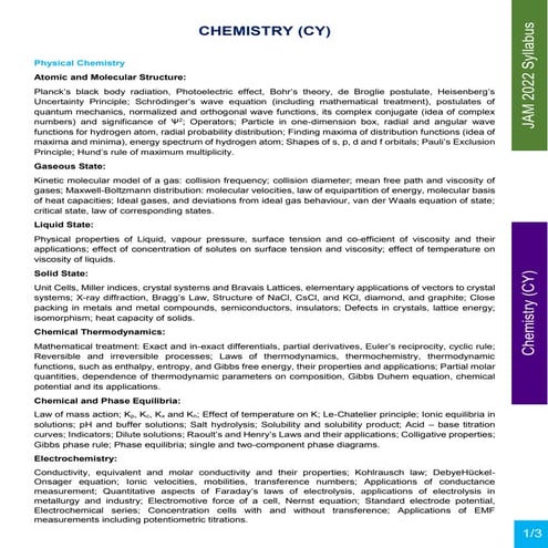 Different Branches Of Chemistry | PPTX