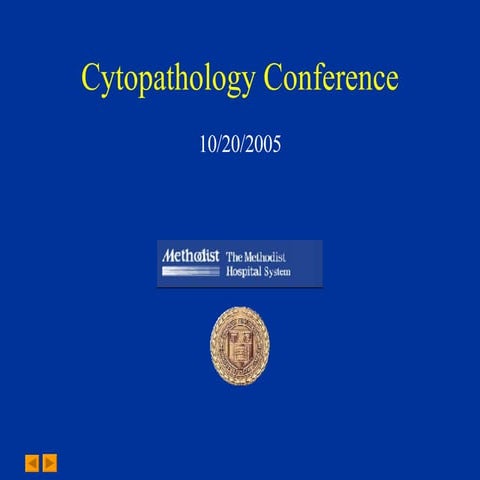 Cytopathology Conference 10/20/05 - Case 1 | PPT