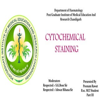 Cytochemical staining checked | PPTX