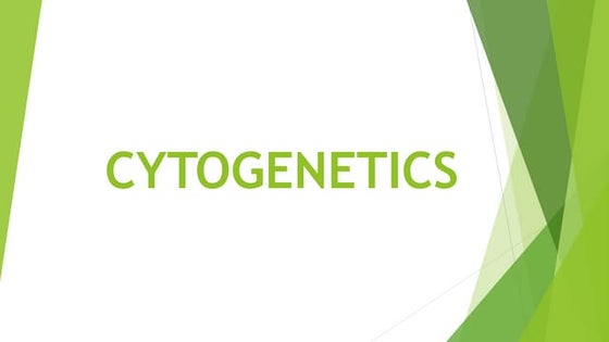 Comparative genomic hybridization | PPTX