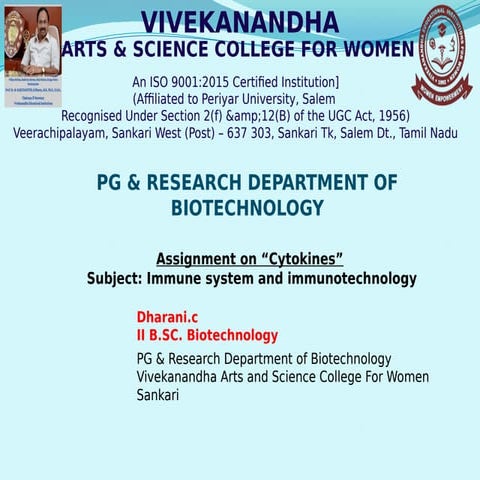 cytokines _immunesystemand immunotechnology | PDF