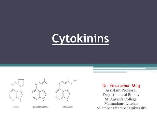 Role of cytokinin in plant tissue culture | PPT