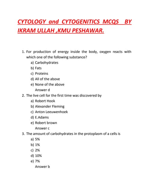 MCQ for Medical Lab Technician | PDF | Blood Disorders | Diseases and ...