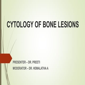 Cytology of bone lesions | PPTX