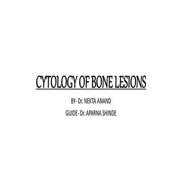 CYTOLOGY OF BONE LESIONS.pptx