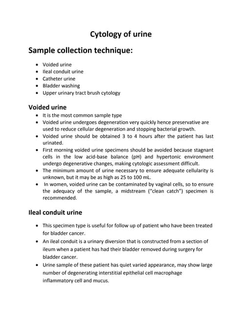 Instruction guides cytology | PDF