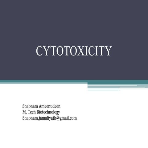 Cytotoxicity | PPTX
