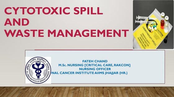 Spill Management.pptx | First Aid | Injuries