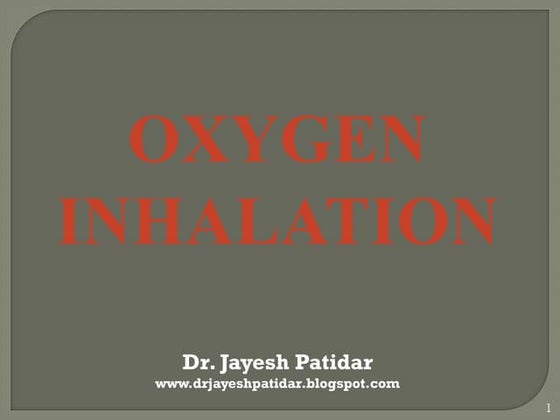 Methods of oxygen administration | PPT