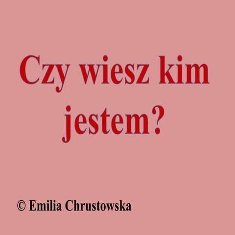 Czy Wiesz Kim Jestem | PPT | Politics