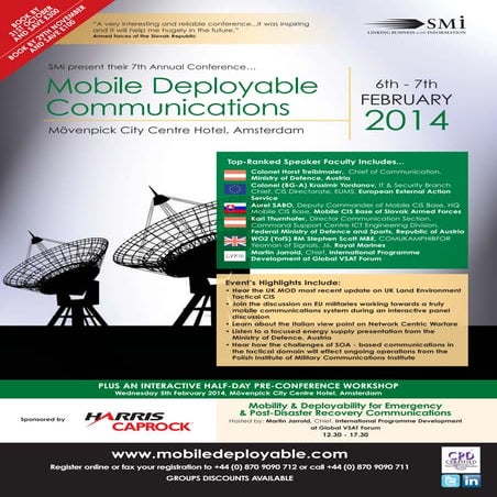 SMi Group's 7th annual Mobile Deployable Communications conference | PDF
