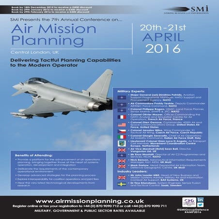 SMi Group's Air Mission Planning 2016 | PDF