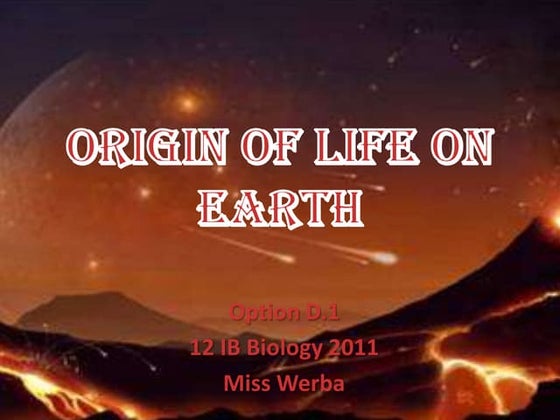 cosmozoic theory | PPTX | Geology | Science