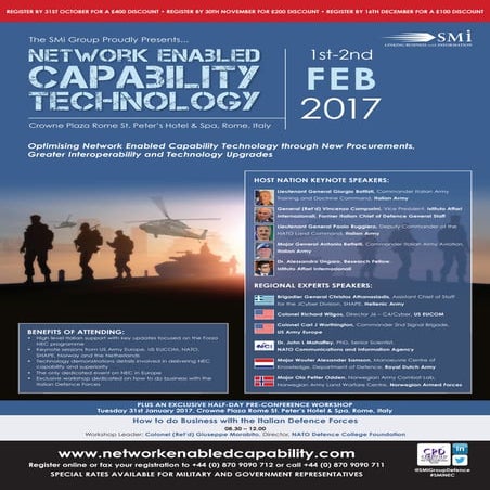 SMi Group's Network Enabled Capability Technology 2017 conference | PDF