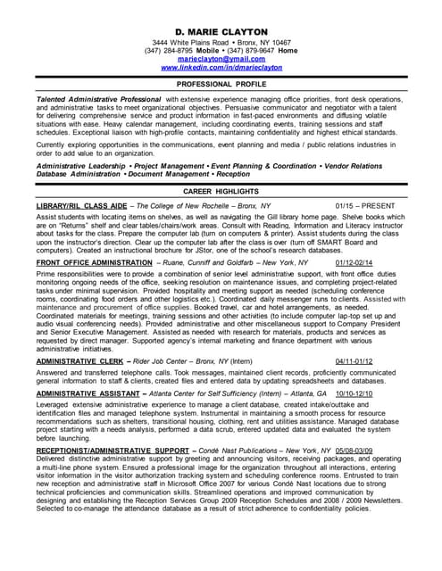 Maria Smith Resume | DOC | Resume Writing and Advice | Job Search