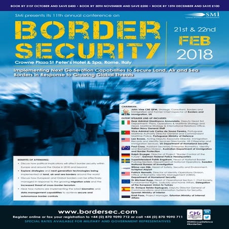 SMi Group's 11th annual Border Security 2018 conference & exhibition | PDF