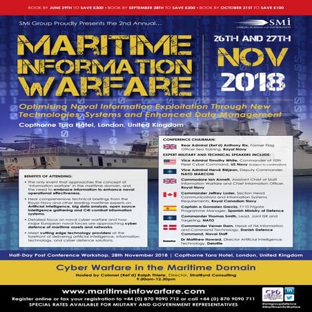 SMi Group's Maritime Information Warfare 2018 | PDF