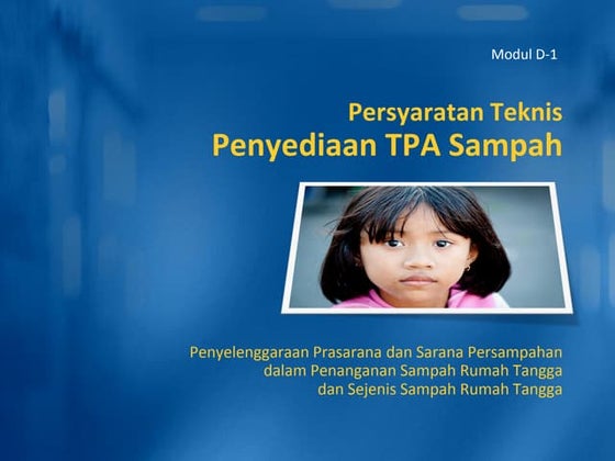 Persyaratan Teknis Penyediaan TPS dan TPS-3R | PDF