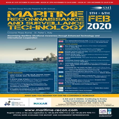 SMi Group's Maritime Reconnaissance and Surveillance Technology 2020 ...