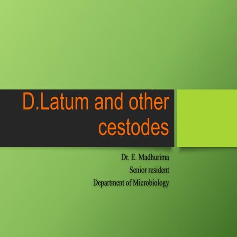 Classification of cestodes | PPT