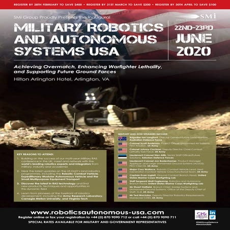 SMi Group's Future Armoured Vehicles Active Protection Systems USA 2019 ...