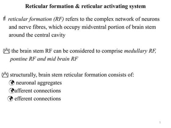 Reticular activating system | PPTX | Brain and Nervous System Disorders ...