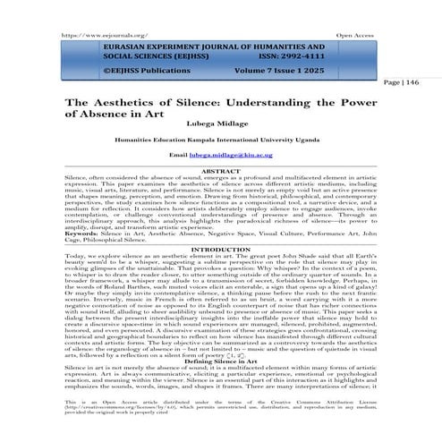 The Aesthetics of Silence: Understanding the Power of Absence in Art ...