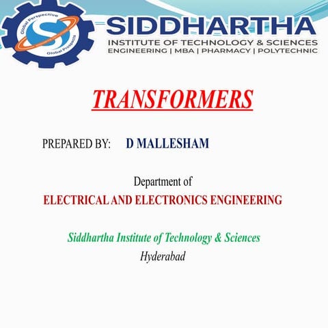 parts of transformer | PPTX