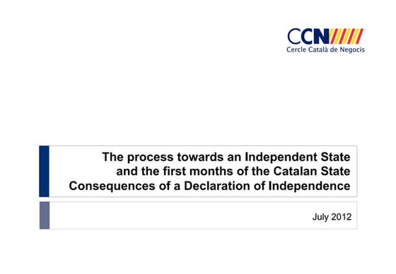 Estatuir Catalonia: The Process Towards Independence | PDF