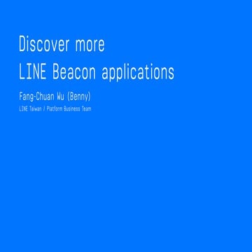 Discover more LINE Beacon applications | PPT