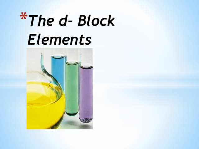 D block-elements | PPTX