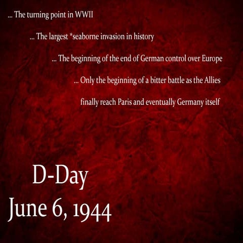 D-Day: June 6, 1944 | ODP