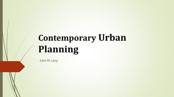 Urban planning concept,principles and elementes | PDF