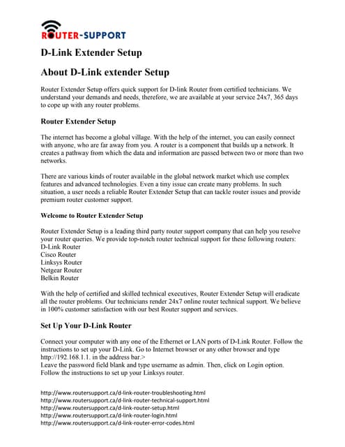 Tp link router support | PPTX | IT and Internet Support | Internet