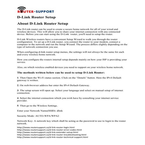 D link router-setup | PDF