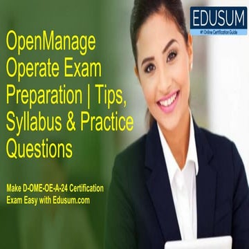 D-OME-OE-A-24 Exam Preparation | Sample Questions & Syllabus | PDF