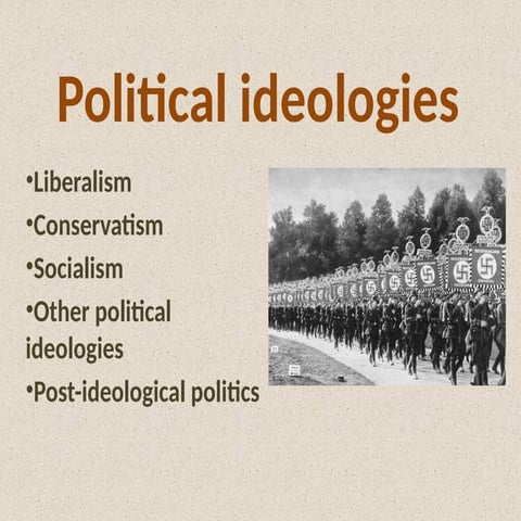Political ideologies | PPTX
